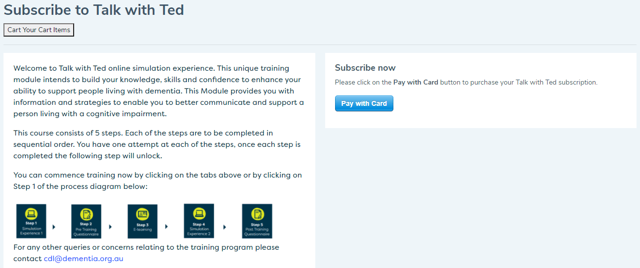 Talk with Ted support | Dementia Australia